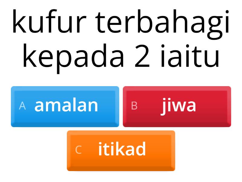kufur tahun 4 aparu - Quiz