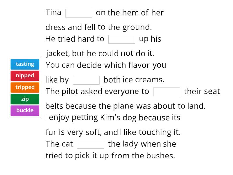 always be safe (lesson plan practice) - Complete the sentence