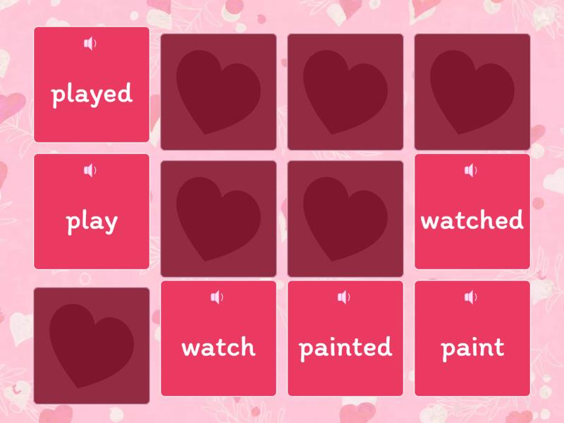 Past Tense - Matching pairs