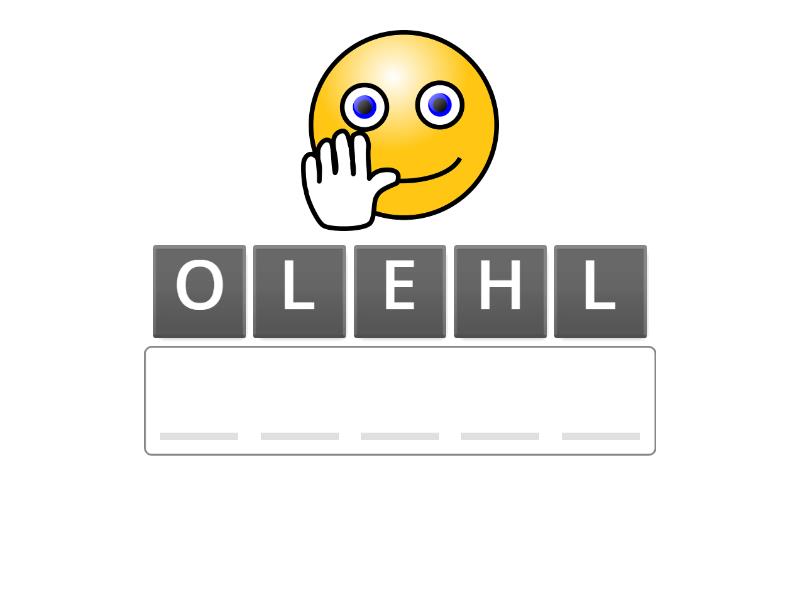 HELLO- GOODBYE - Anagrama