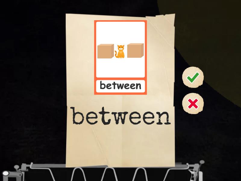 prepositions - Flash cards