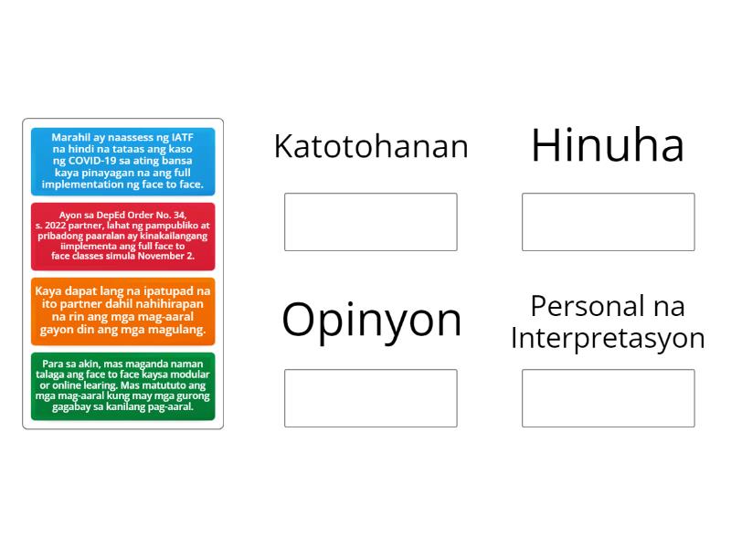 SUBUKAN NATIN! - Group sort