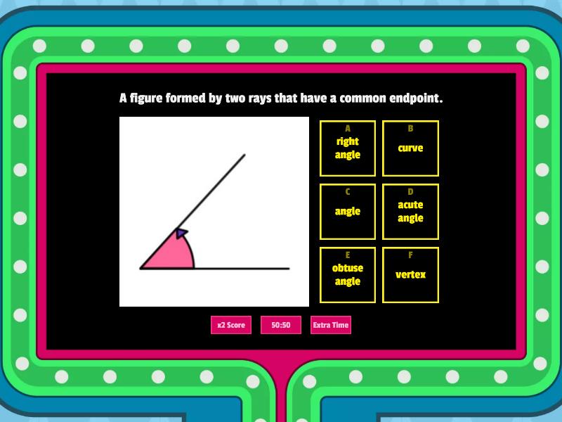 Geometry Vocabulary #3 - Gameshow quiz