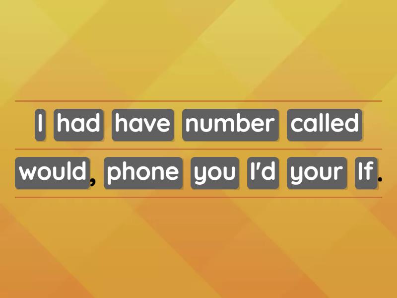 B1.8 3rd Conditional - Unjumble