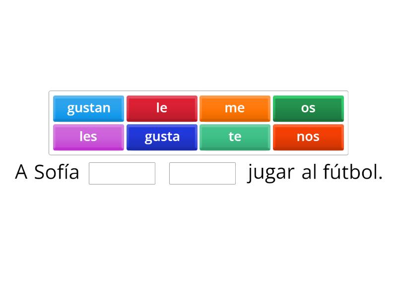 Gustar - Complete the sentence