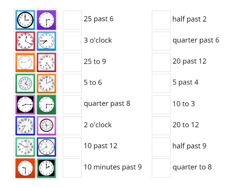 time - 5 minute intervals - Match up