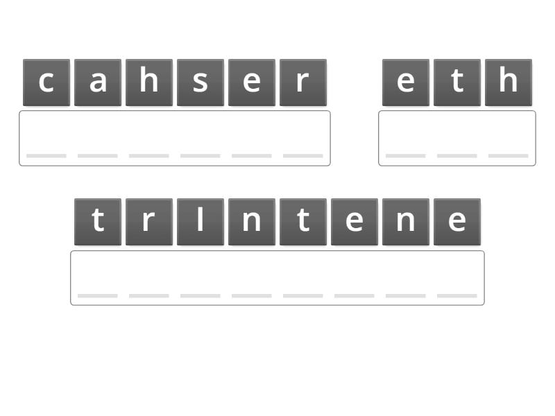 Family and friends 4. Unit 10. Words - Anagram
