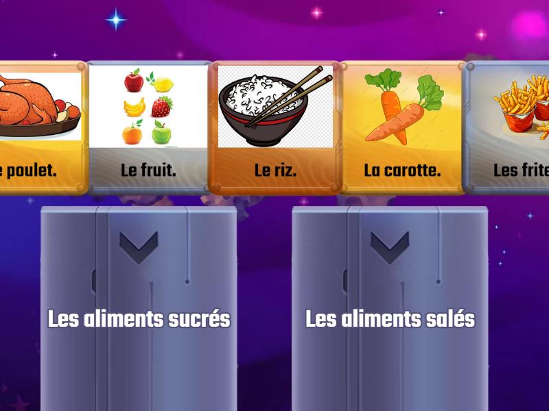Les aliments - Speed sorting