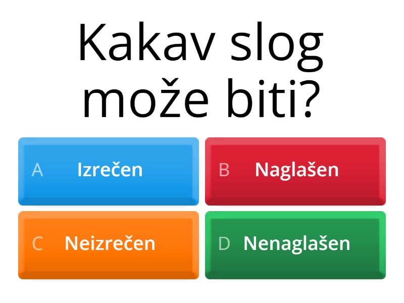 Hrvatski 7. Razred - Quiz