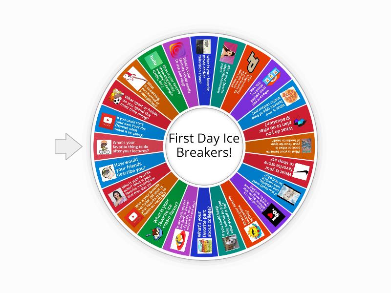First Day Ice Breakers! - Spin the wheel