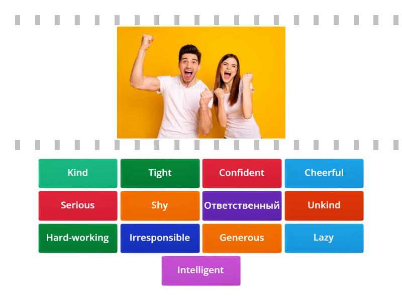 Personality adjectives Gateway A2 - Cada oveja con su pareja