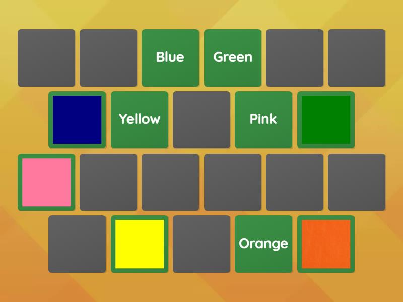 COLORS - Matching pairs