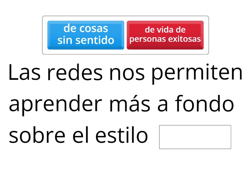 VENTAJAS DE LAS REDES - Complete the sentence