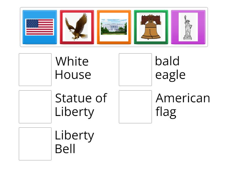 American Symbols Review - Match up
