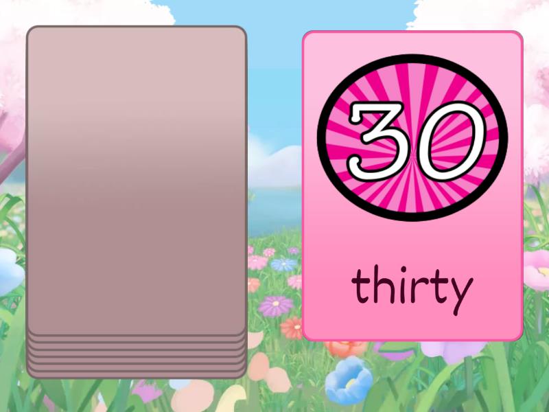 numbers 20-90 - Speaking cards