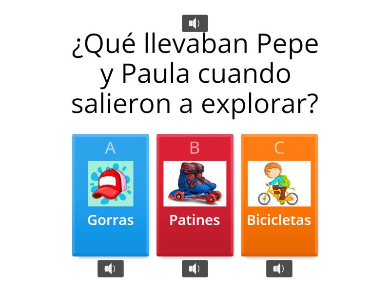 Cuento "Las Aventuras de Pepe y Paula" - Quiz