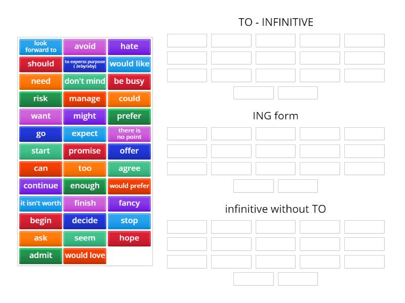 Flash 7 to/ ing form - Group sort