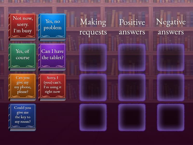 Go getter 3 Unit 3.4 Making requests - Group sort