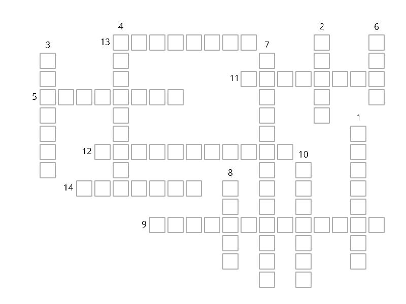 BULLYING - Crossword