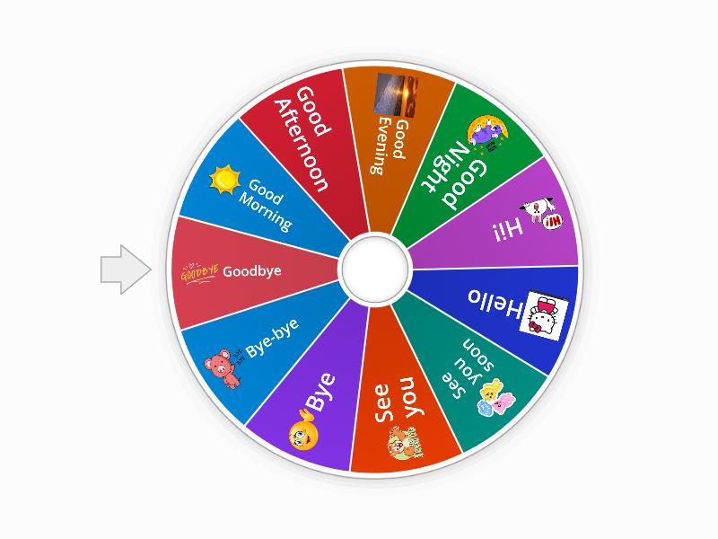 Greetings - Spin the wheel