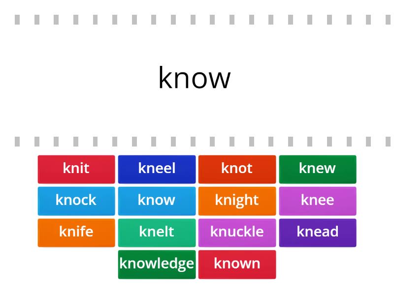 "kn" digraph - Find the match