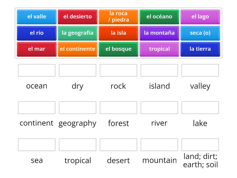 Geografía - Match up
