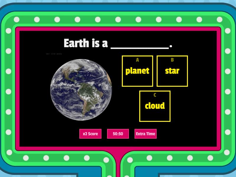 Planet Earth - Gameshow quiz