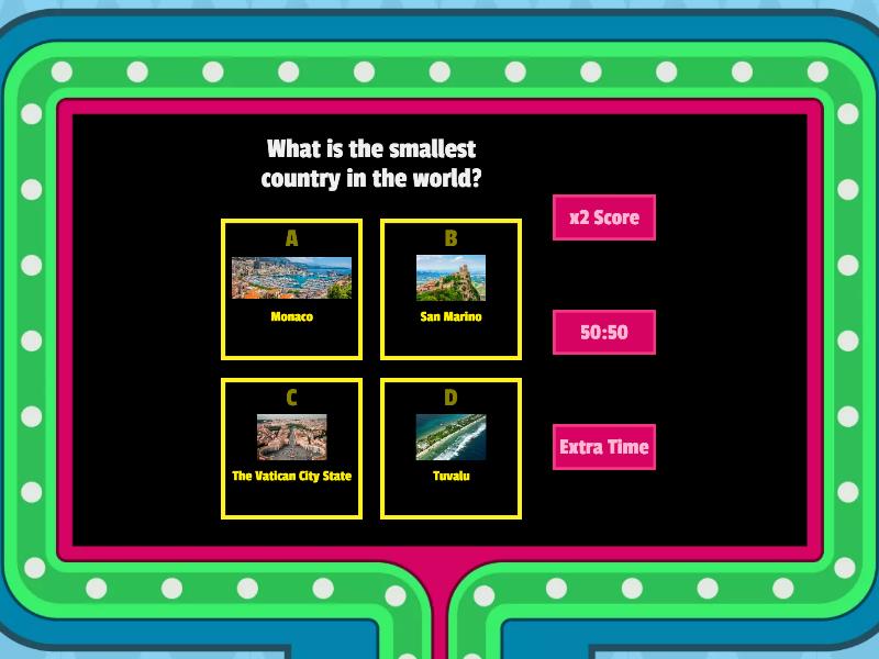 General Knowledge - Gameshow quiz