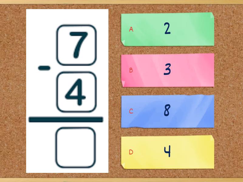Restas de forma vertical - Quiz
