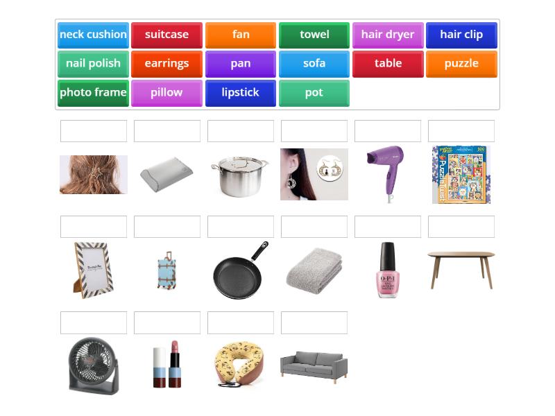 Shopping items - Match up