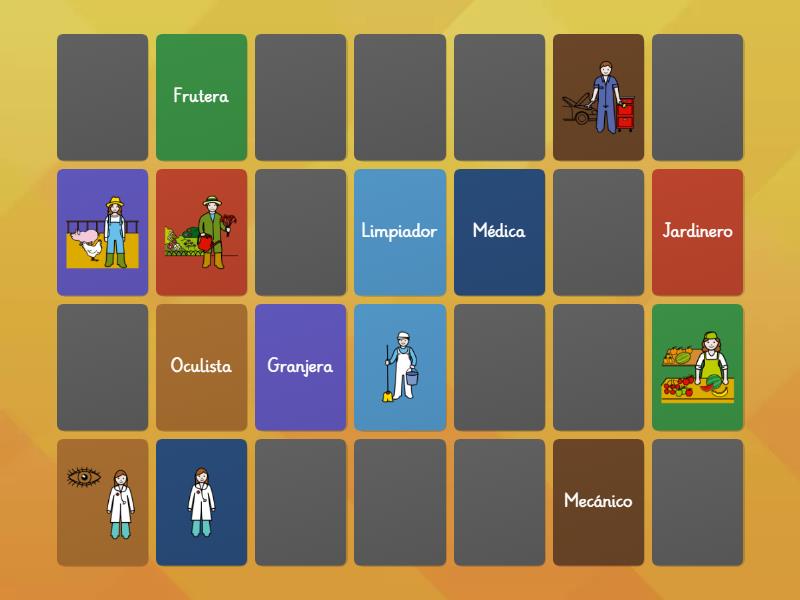 MEMORY PROFESIONES 2 - Matching pairs