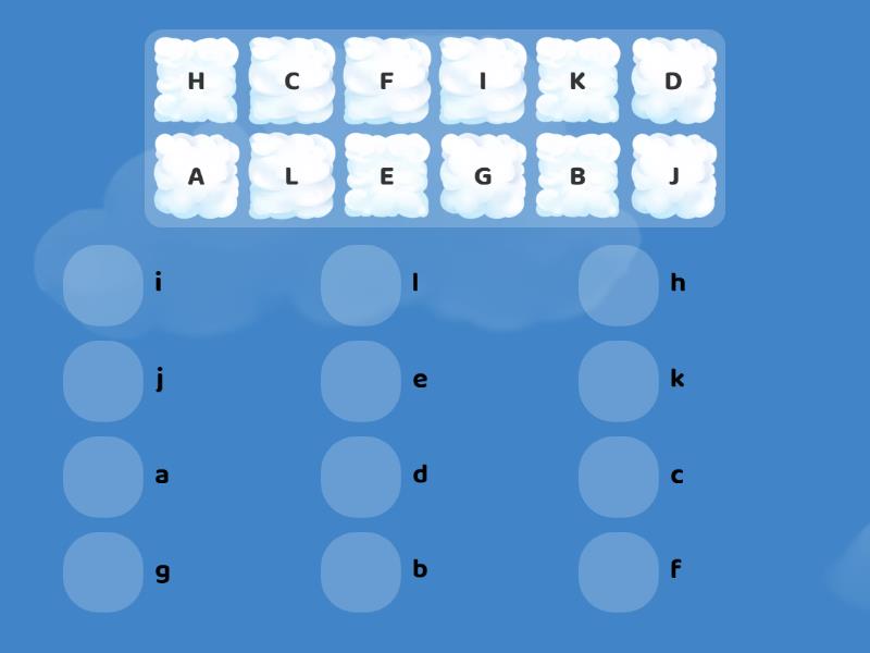 ABC letters (Capital, lowercase) - Match up