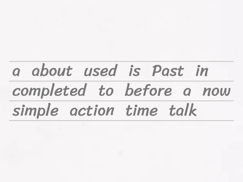 Past simple - Unjumble Past simple - Unjumble