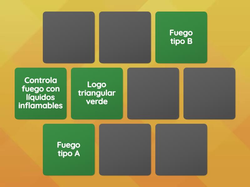 Tipos de fuego - Parejas