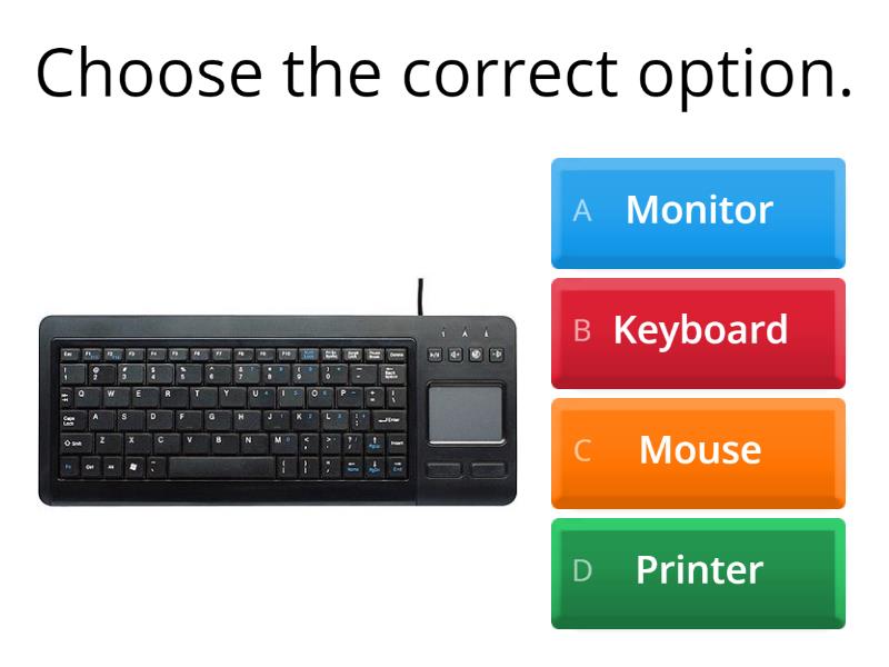 4th Grade- Computer Parts - Quiz