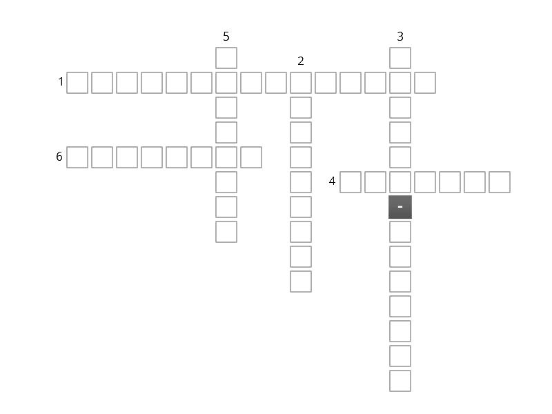 Raillway corridors - Crossword