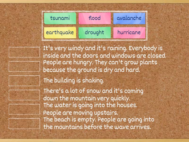 WW3 The Weather (Glossary) - Match up