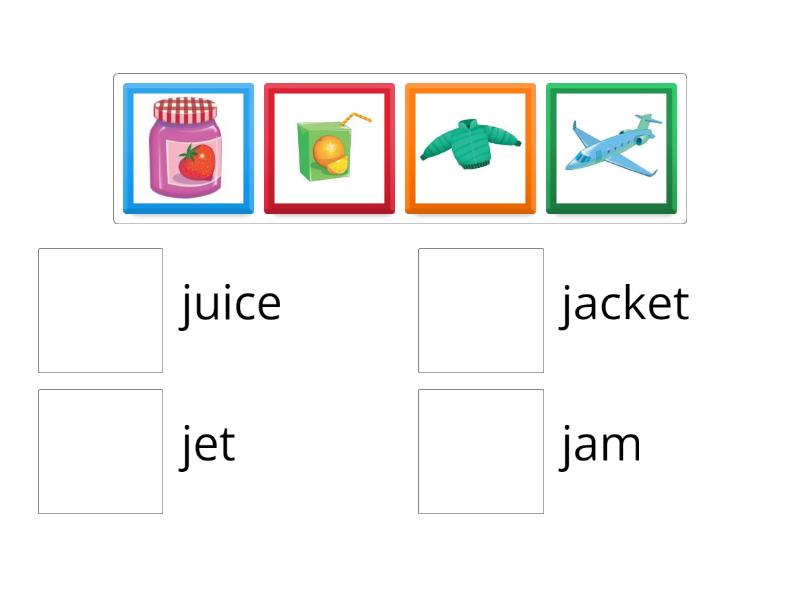 Magic 1 Oxford Phonics Letter Jj - Match up