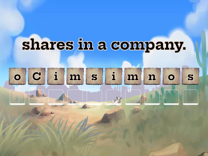 Vocabulary_ Finance - Anagram
