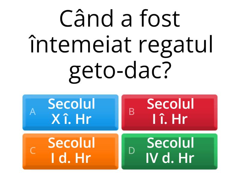Geto-Dacii - Quiz
