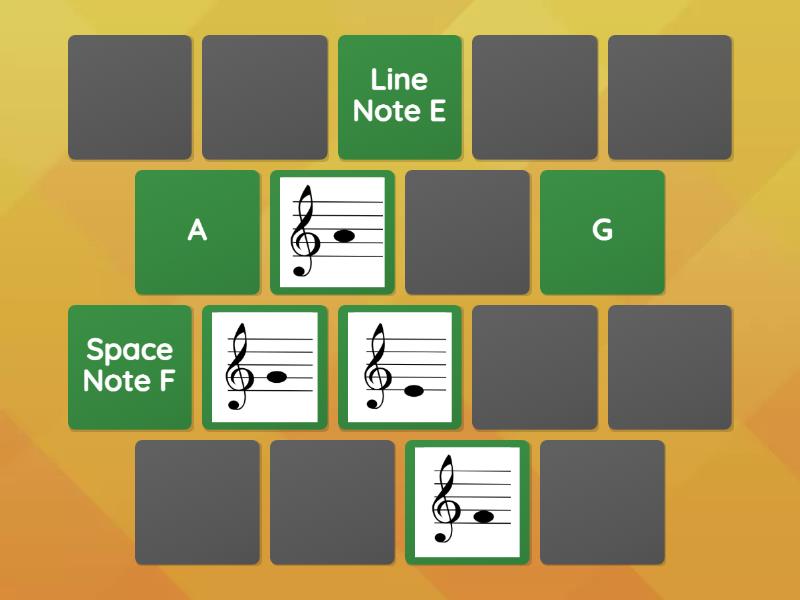 Note Name Match Up - Matching pairs