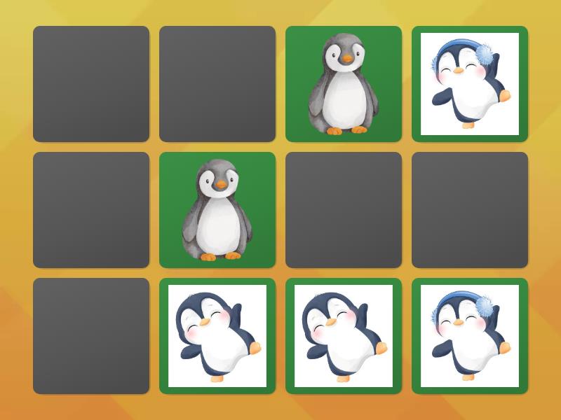 Funny penguins - Matching pairs