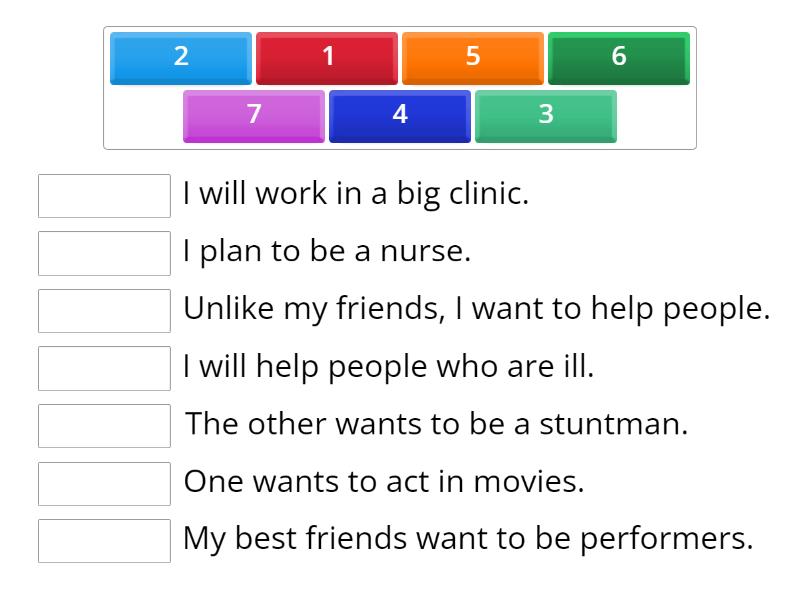 Story Scramble (When We Grow Up) - Match up