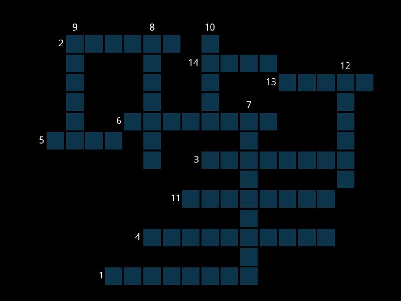 Movie Vocabulary: Nouns - Crossword
