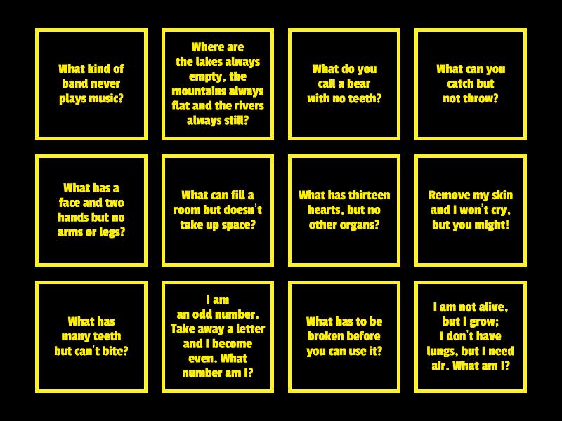 RIDDLES - Flip tiles