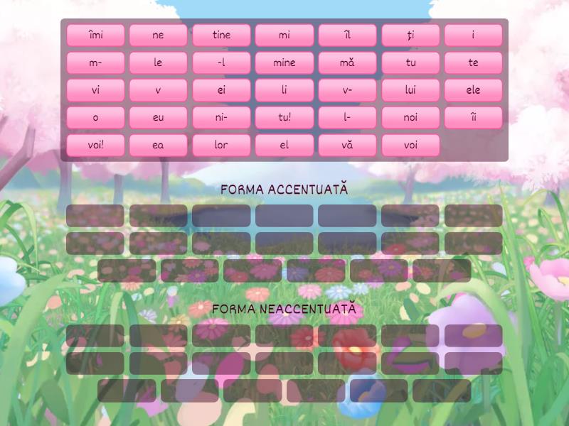 PRONUMELE PERSONAL - forme acc/ neacc - Group sort