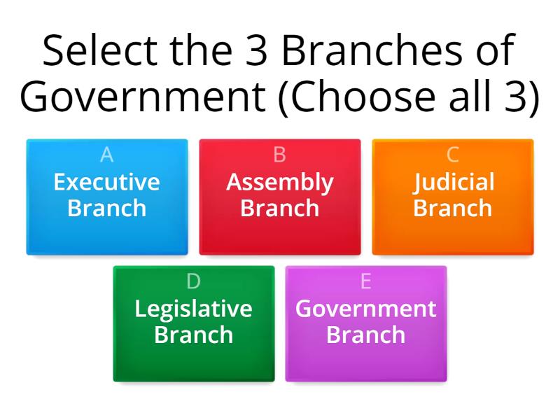 Grade 4 Government Test M/C Review - Quiz