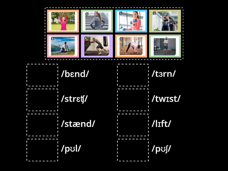 Exercise words (A1.2U7L3) - Match up