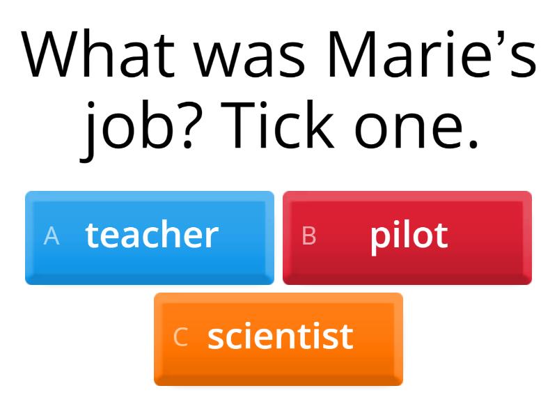 Marie Curie - Quiz