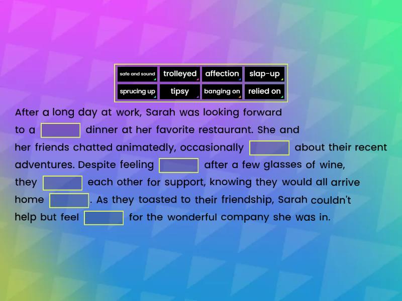 B2 words - Complete the sentence